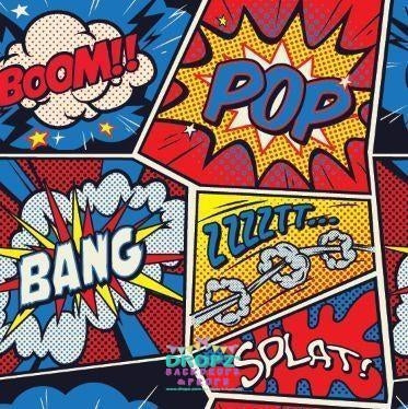 Comic Photo Backdrop | Dropz Backdrops | Dropz Backdrops Australia
