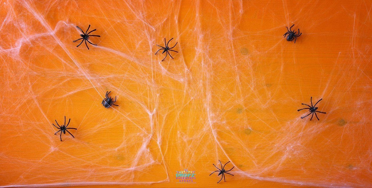 Halloween Spider Cobwebs Backdrop | Dropz Backdrops | Dropz Backdrops ...